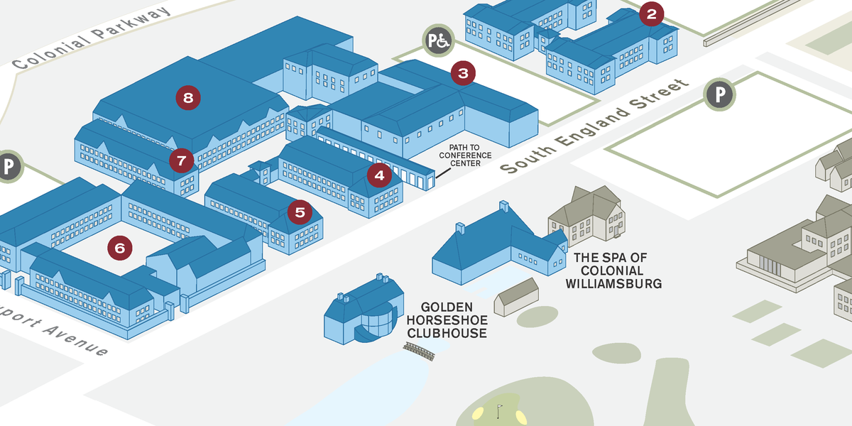 Williamsburg Lodge Map - Colonial Williamsburg